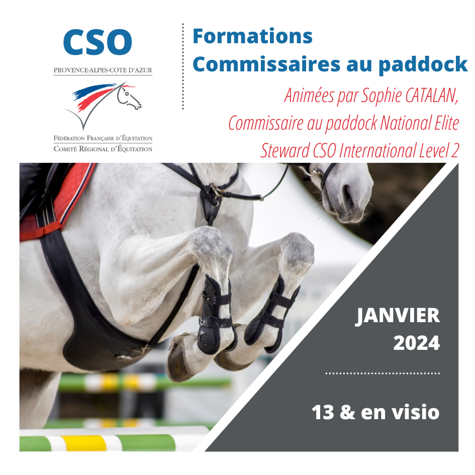 Formations commissaires au paddock